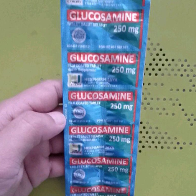Jual GLUCOSAMINE TABLET HJ 250 mg (Suplemen Sehat Sendi, Tulang, Badan ...