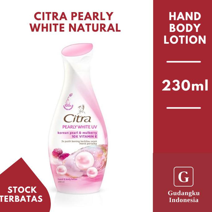 Jual Nikmati Citra Hand And Body Lotion Pearly White Uv 230 Ml Terbatas | Shopee Indonesia