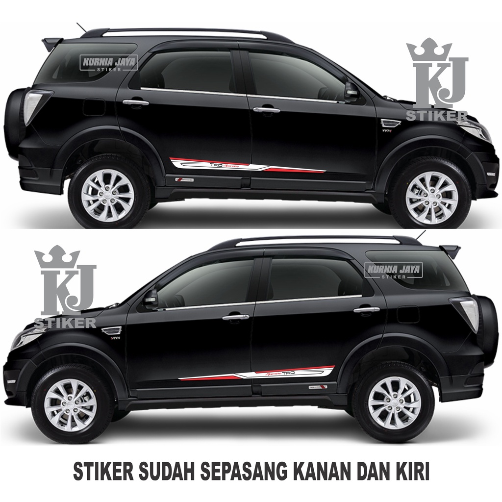 Jual STIKER MOBIL STRIPING TRD SPORTIVO TOYOTA RUSH TERIOS AVANZA CALYA ...