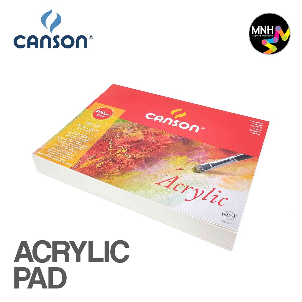 Jual Buku Gambar Canson Acrylic 50S 24X32 400G- Kertas Untuk Cat ...