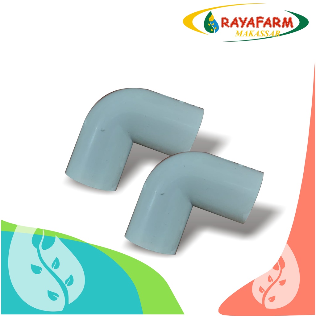 Jual SAMBUNGAN PIPA PVC KNEE L ELBOW 1/2 inch | Shopee Indonesia