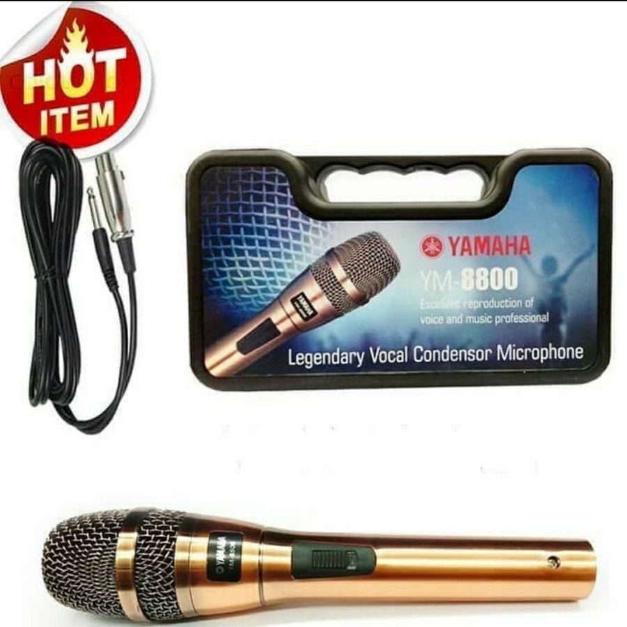 Jual Yamaha microphone legendary Vocal YM-8800 suara suara mantap ...