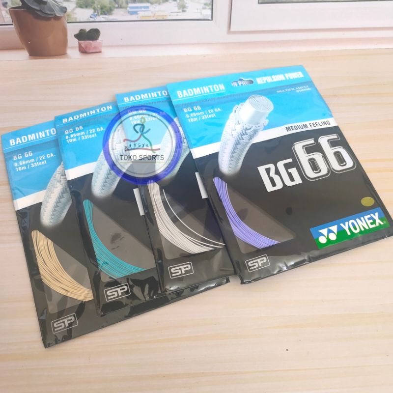 Jual Yonex BG66 Senar Raket Bulutangkis BG 66 SP Badminton ORIGINAL ...