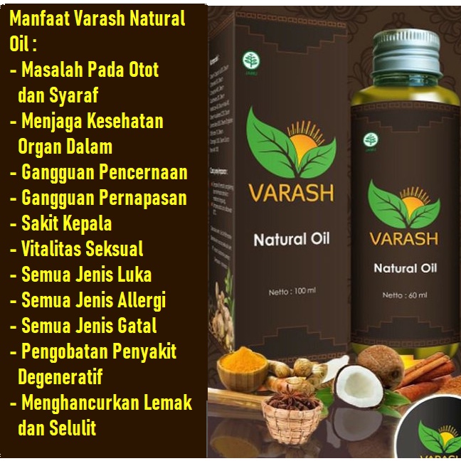 Jual VARASH NATURAL OIL 60 ML dan 100 ML MINYAK BALUR ORI BALI | Shopee Indonesia
