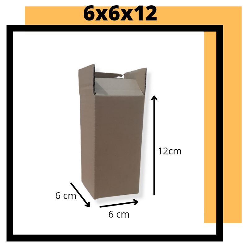 Jual box packing 6x6x12 cm / kardus packing / kardus online shop / box ...