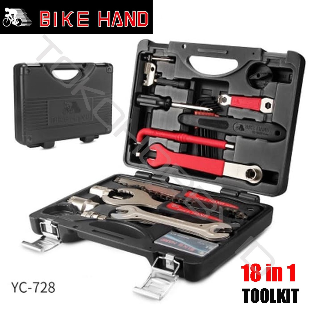 Jual Kunci Set Sepeda Profesional Bicycle Multi Tool Kit 18in1 BIKEHAND YC 728 | Shopee Indonesia