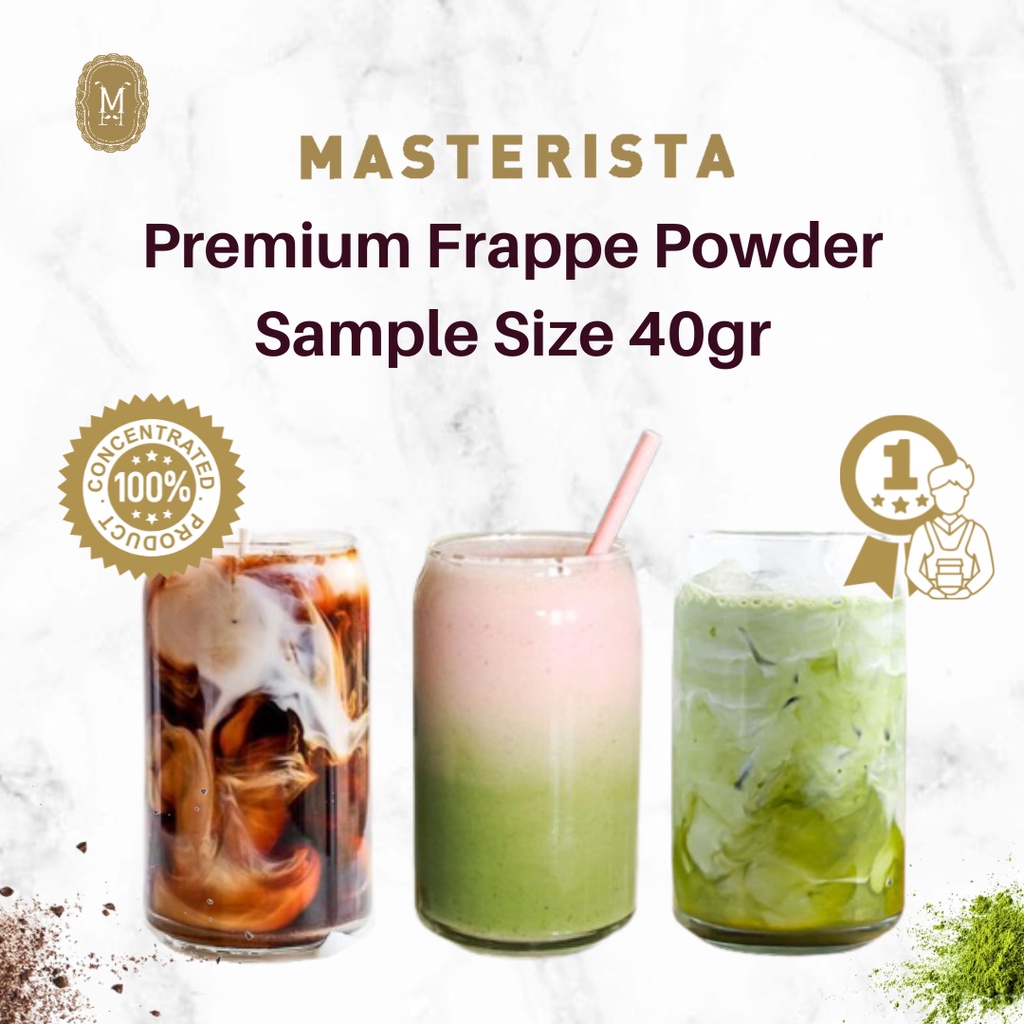 Jual Bubuk Minuman Masterista Sample Size 40 gr - Gourmet Frappe Powder ...