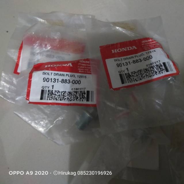 Jual 90131883000 BAUT TAB OLI MATIC ALL HONDA ORIGINAL AHM 90131883000 ...
