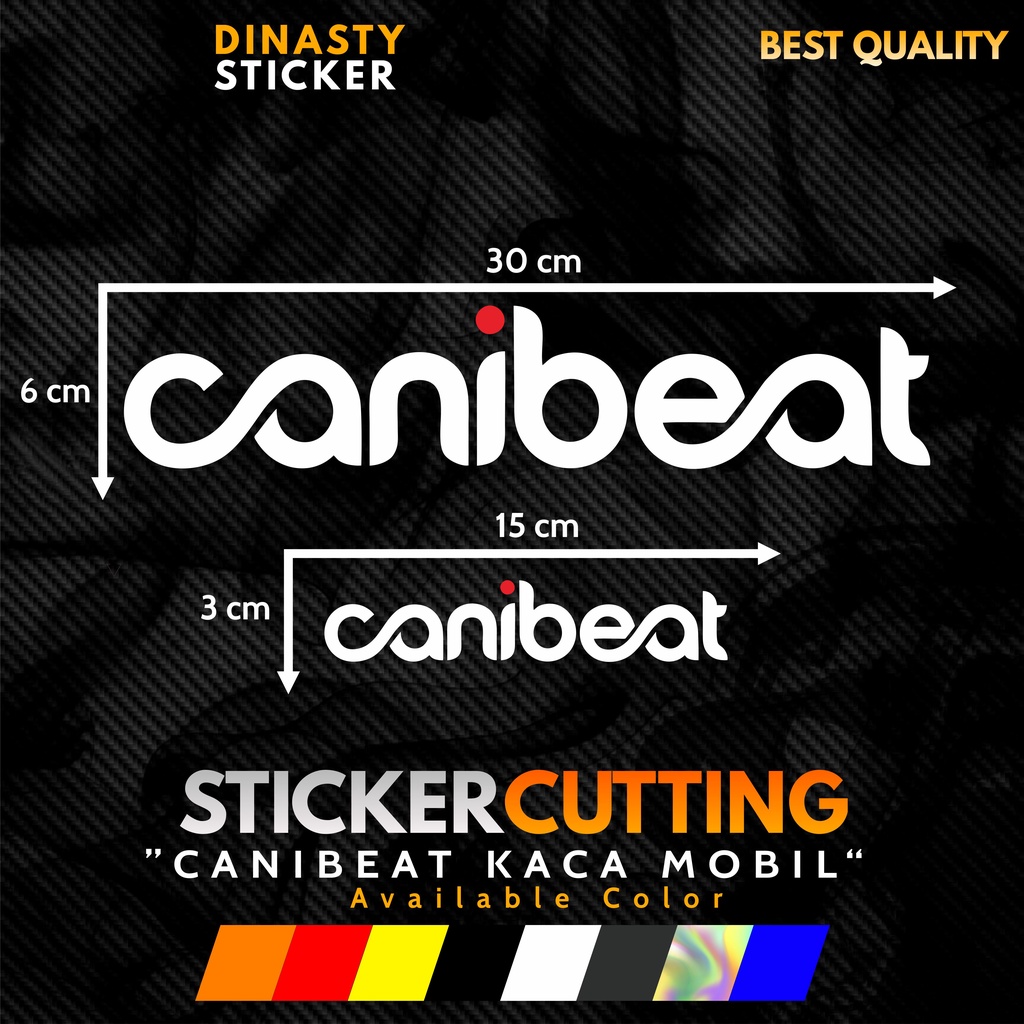 Jual STICKER STIKER CUTTING CANIBEAT KACA MOBIL DEPAN BELAKANG | Shopee ...