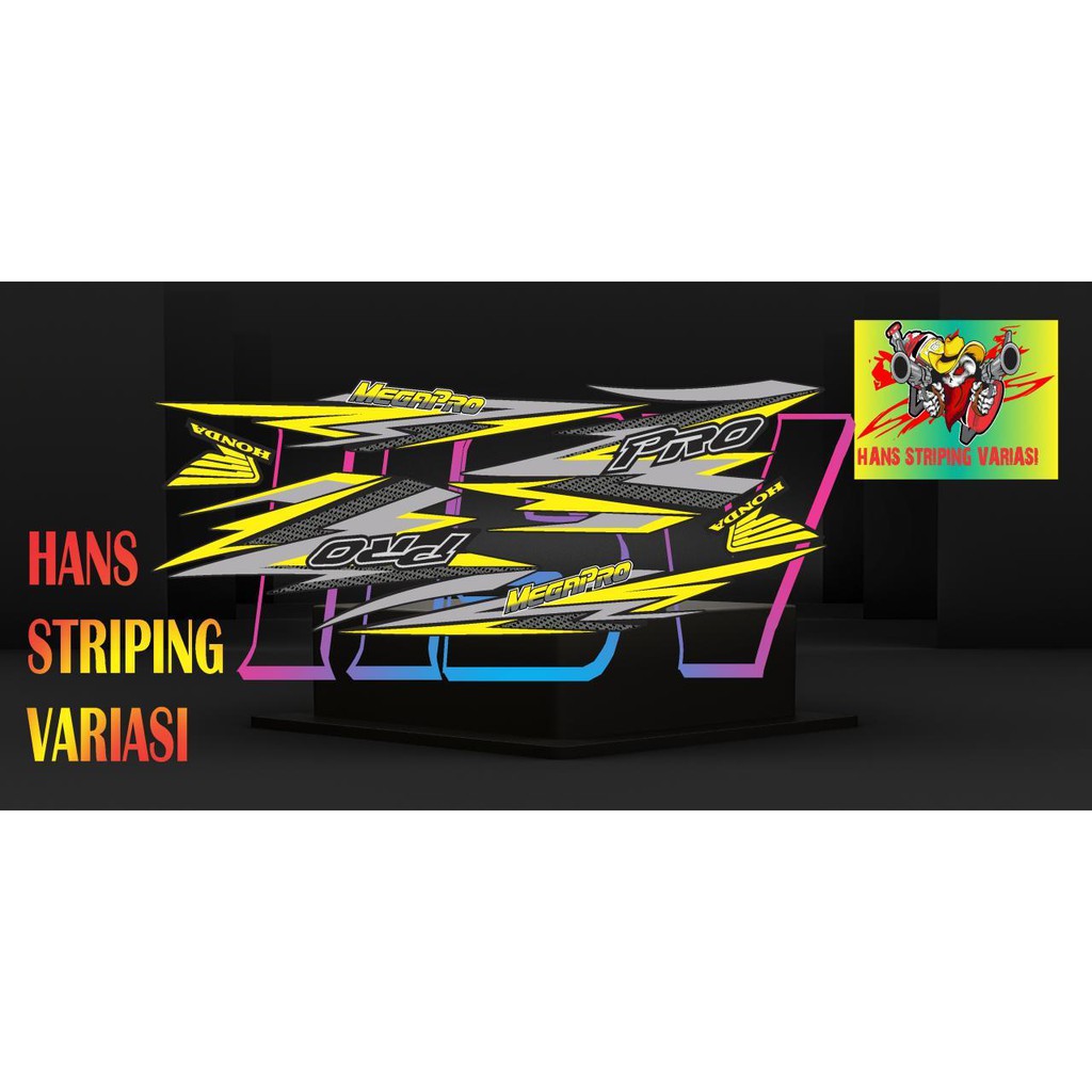 Jual striping stiker decal megapro primus apik | Shopee Indonesia