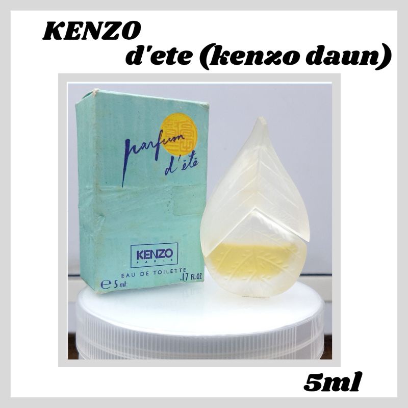 Jual Parfum miniatur kenzo d ete kenzo daun 5ml original 100% | Shopee ...
