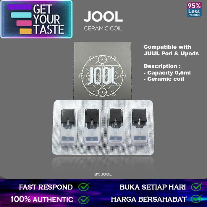 Jual Cartridge JOOL Ceramic Coil Empty Pods 100% Authentic - Empty ...