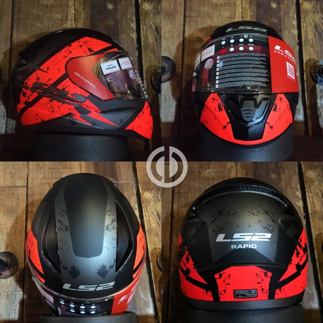Jual LS2 FF353 RAPID BLACK RED | Shopee Indonesia