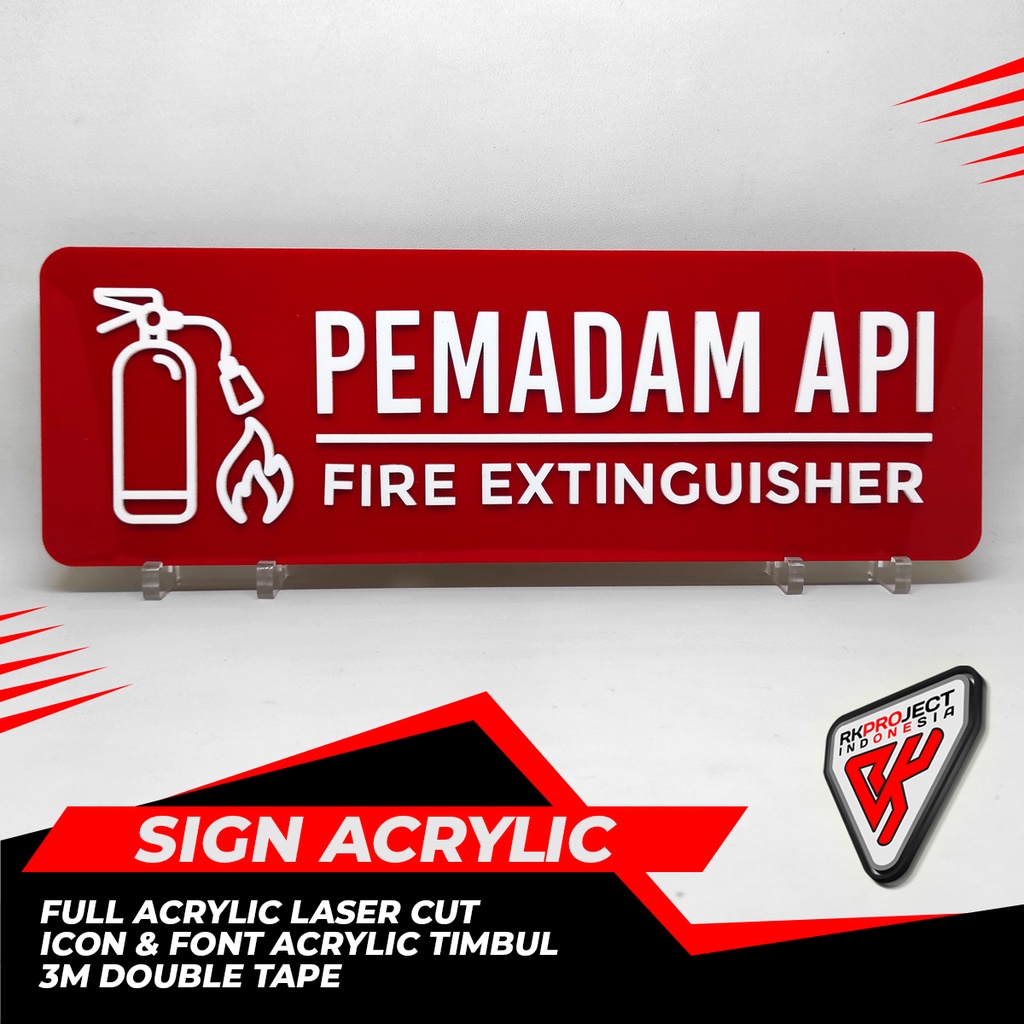 Jual PAPAN INFORMASI SIGN BOARD AKRILIK ACRYLIC ALAT PEMADAM API ...