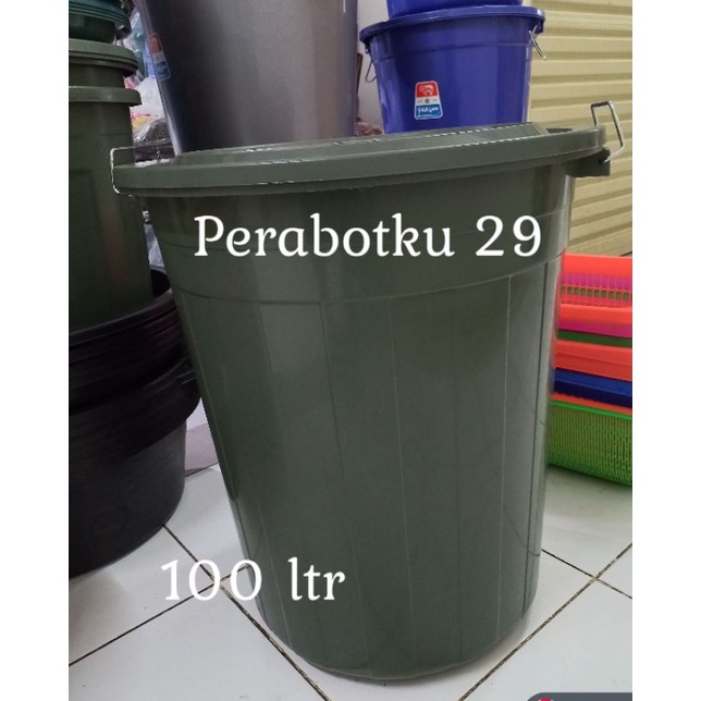 Jual Ember Tutup AMP Gagang Besi Uk 100 ltr | Shopee Indonesia