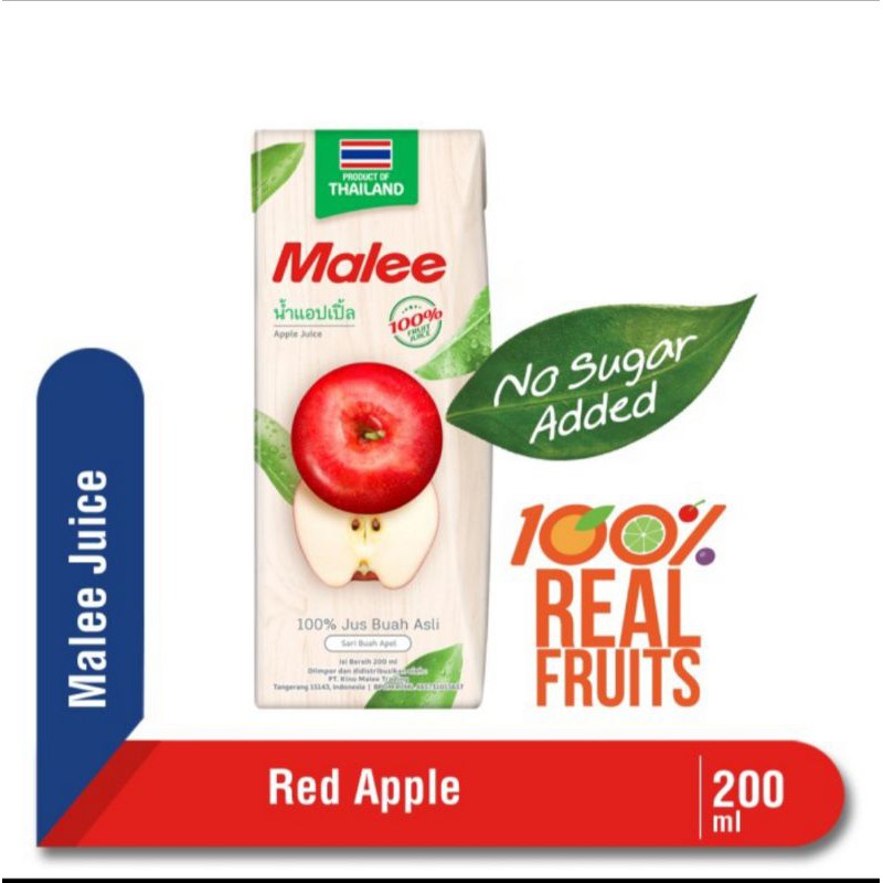Jual Malee Apple Juice 200ml | Shopee Indonesia