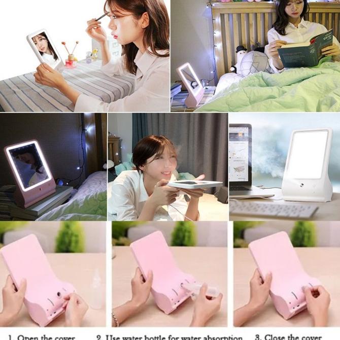 Jual Mirror LED Lamp Humidifier / Kaca Cermin Make Up Lampu LED ...