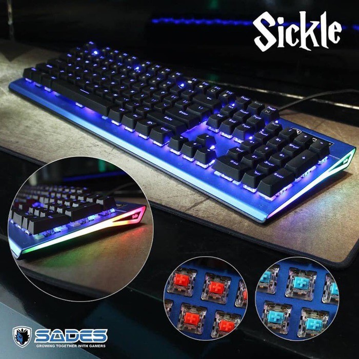 Jual Sades Sickle Mechanical Gaming Keyboard | Shopee Indonesia