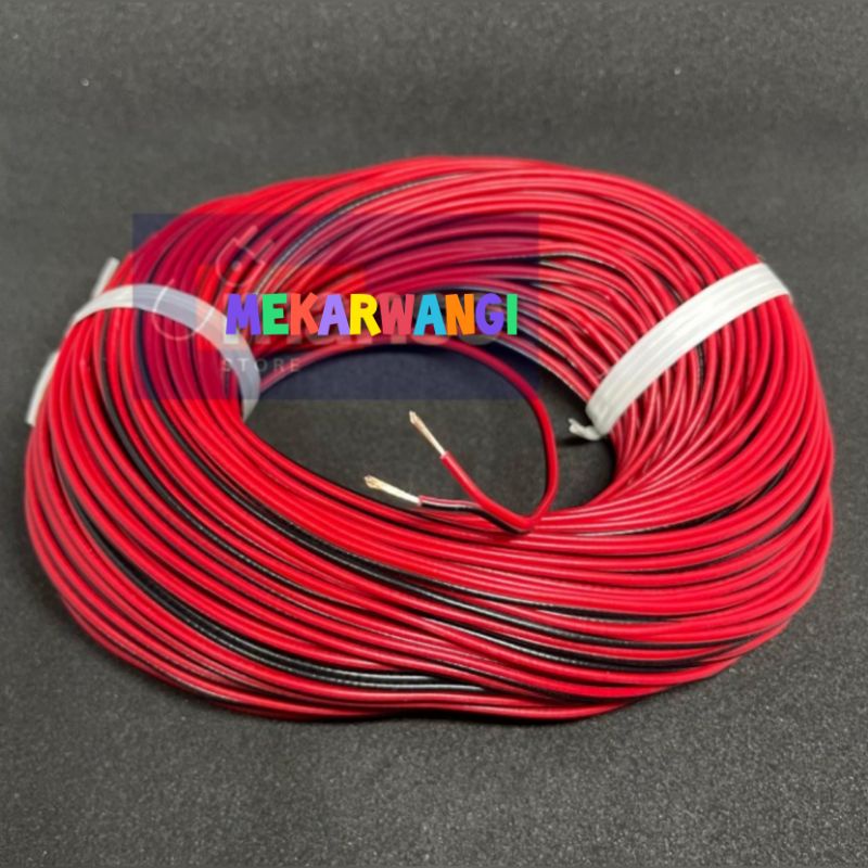 Jual kabel awg 24 2x18 0.12 50m kabel duoble | Shopee Indonesia