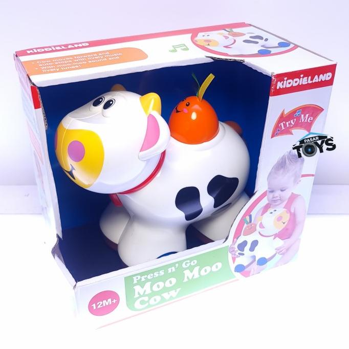 Jual Kiddieland Push N Go Moo Moo Cow | Shopee Indonesia