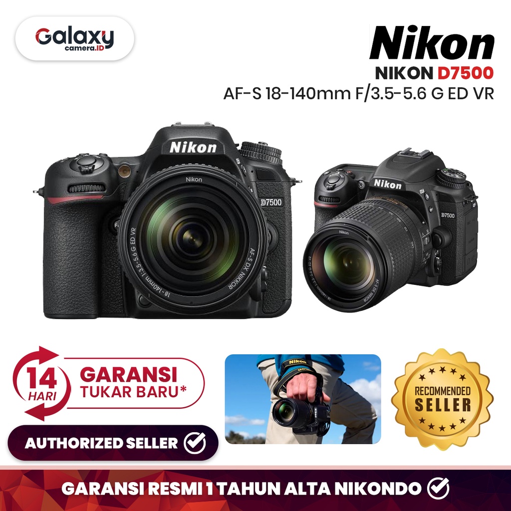 Jual Nikon D7500 kit AFS DX 18-140mm G ED VR Nikon D 7500 Garansi Resmi ...