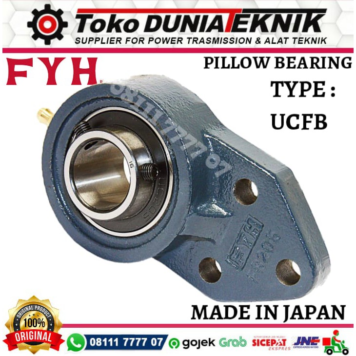 Jual UCFB 209 MAX BORE 45MM PILLOW BLOCK BEARING FYH ORIGINAL | Shopee Indonesia