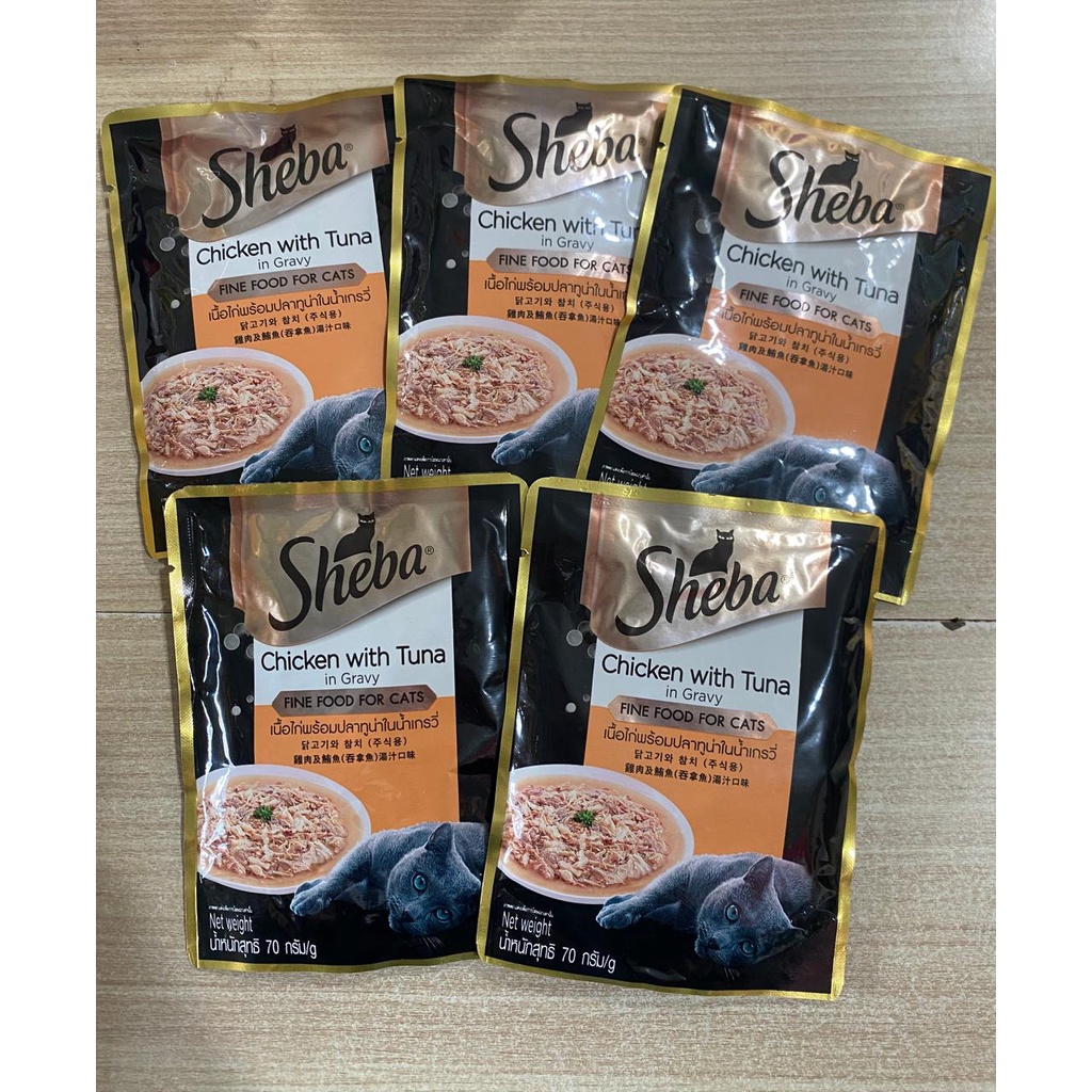Jual SHEBA POUCH TUNA & CHICKEN 70 GR | Shopee Indonesia