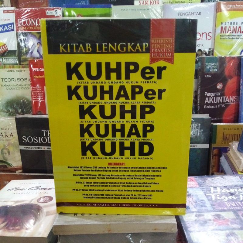 Jual kitab lengkap KUHPER. KUHAPER. KUHP. KUHAP. KUHD | Shopee Indonesia