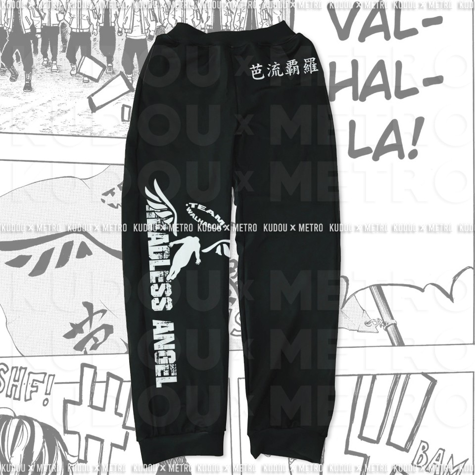 Jual Celana Jogger Team Valhalla Black Headless Angel Geng Anime Manga ...