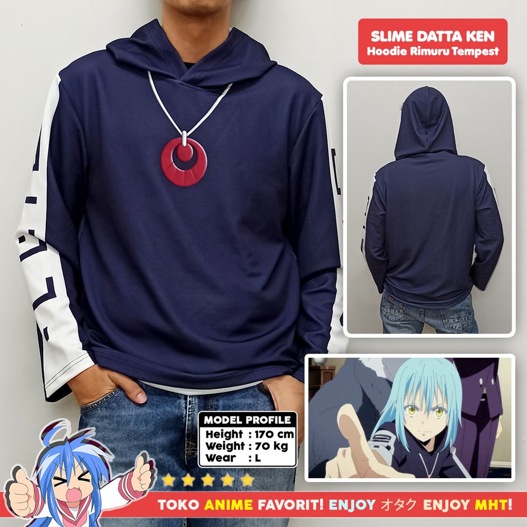 Jual Jaket Hoodie Anime Tensei Shittara SLIME Rimuru Tempest FULL PRINT ...