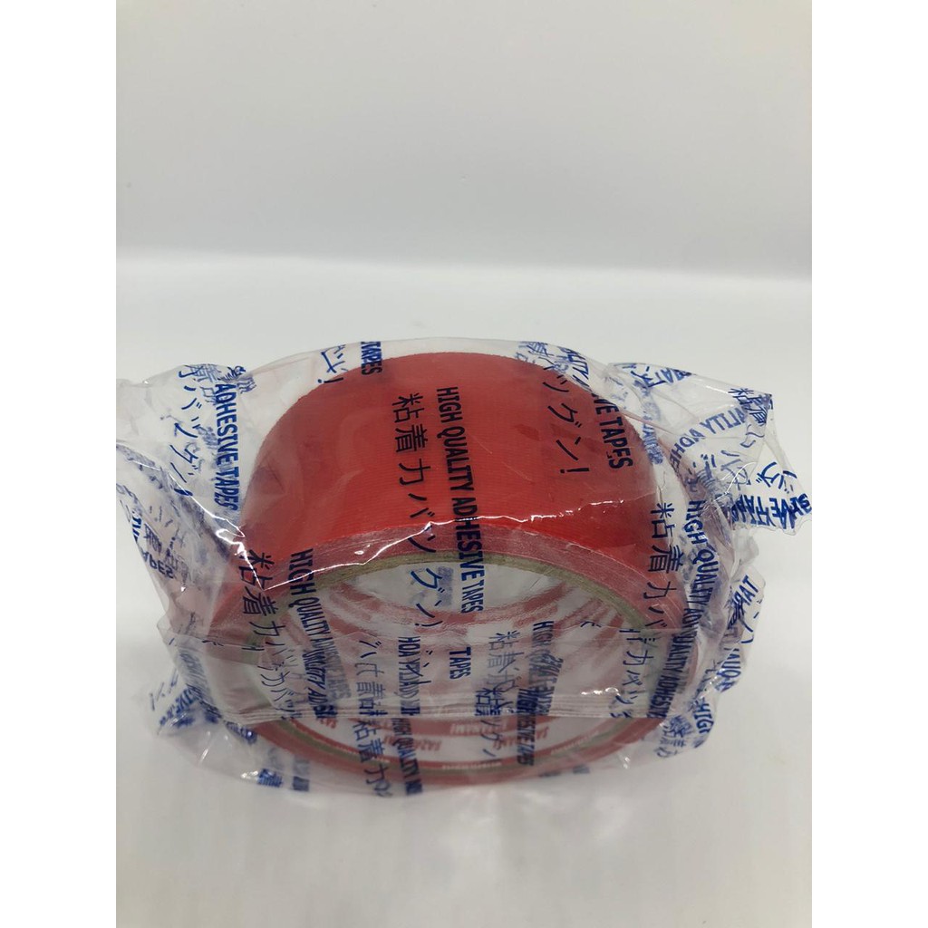 Jual SAZANAMI CLOTH TAPE 2" X 8M LAKBAN KAIN MERAH 4.8 CM | Shopee ...