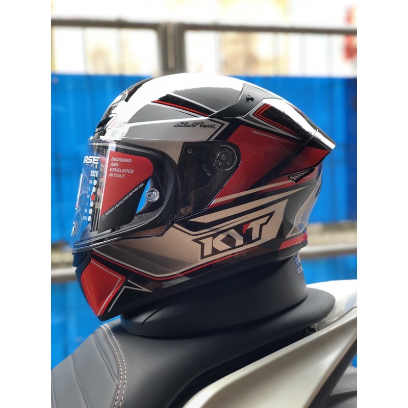 Jual KYT TT COURSE TOURIST RED FLUO | Shopee Indonesia