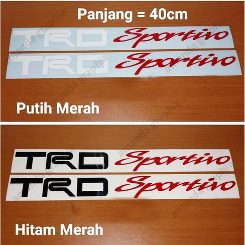 Jual Cutting Sticker Trd Sportivo Body Mobil Toyota | Shopee Indonesia