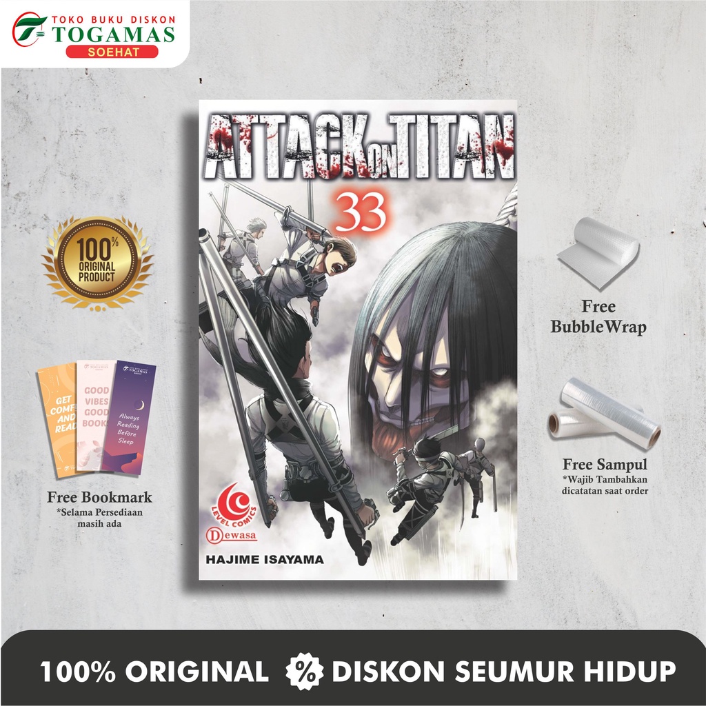 Jual Attack on Titan 33 - Hajime Isayama | Shopee Indonesia
