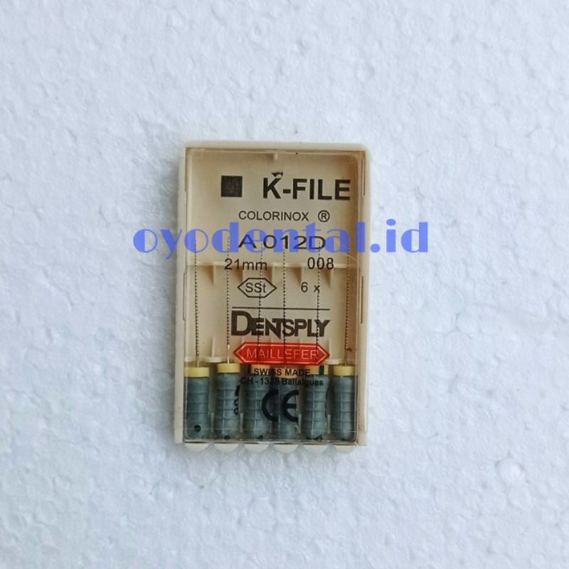 Jual Dental kfile dentsply 21mm 25mm 31mm 06 08 10 15-40 45-80 / kfiles ...
