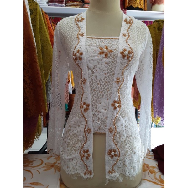Jual Kebaya Semi Payet Mutiara | Kebaya Bali | Kebaya Mewah | Kebaya ...
