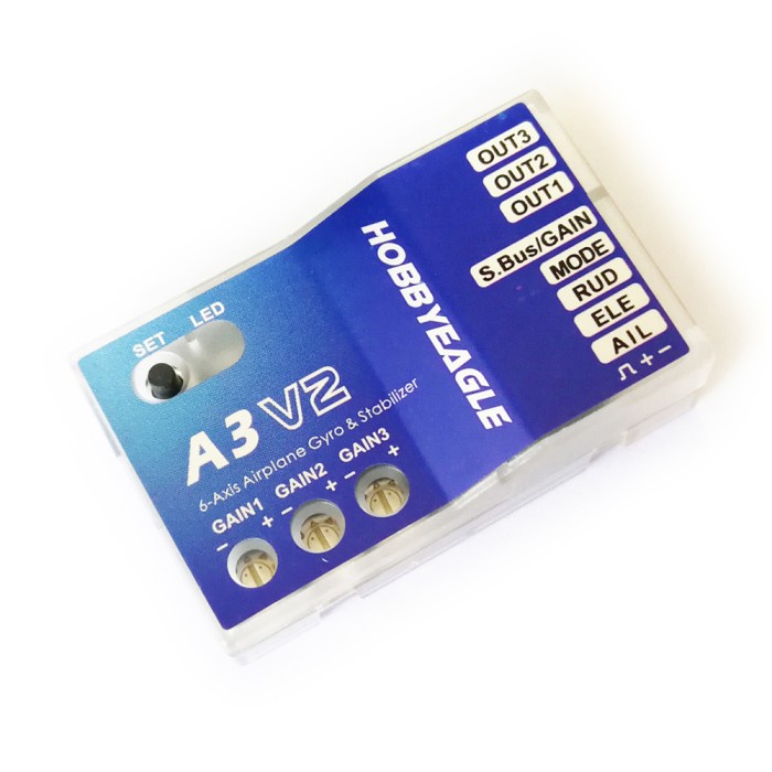 Jual HobbyEagle A3 V2 6 Axis Gyro A3 v2 Flight Controller Stabilizer ...
