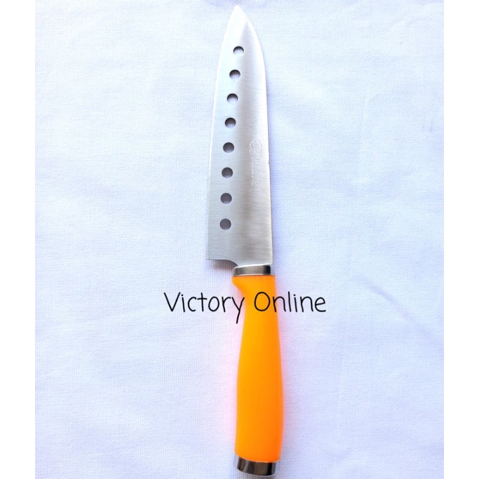 Jual Pisau Dapur Santoku Serbaguna dengan Lubang 6 inches 15cm General ...