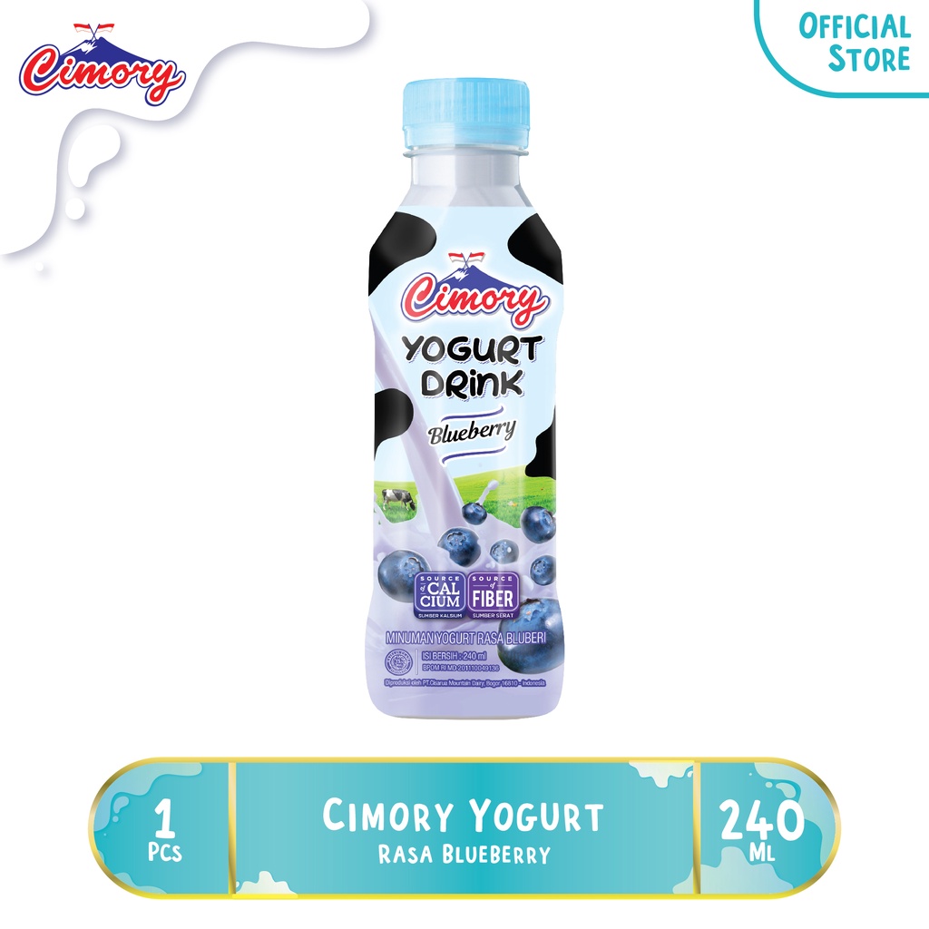 Jual 1 Pc - Cimory Yogurt Drink Blueberry 240 ml | Shopee Indonesia