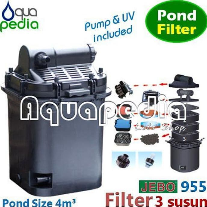 Jual Jebo 955 Filter Kolam Pressure Pond Filter With Uvc Juara | Shopee ...