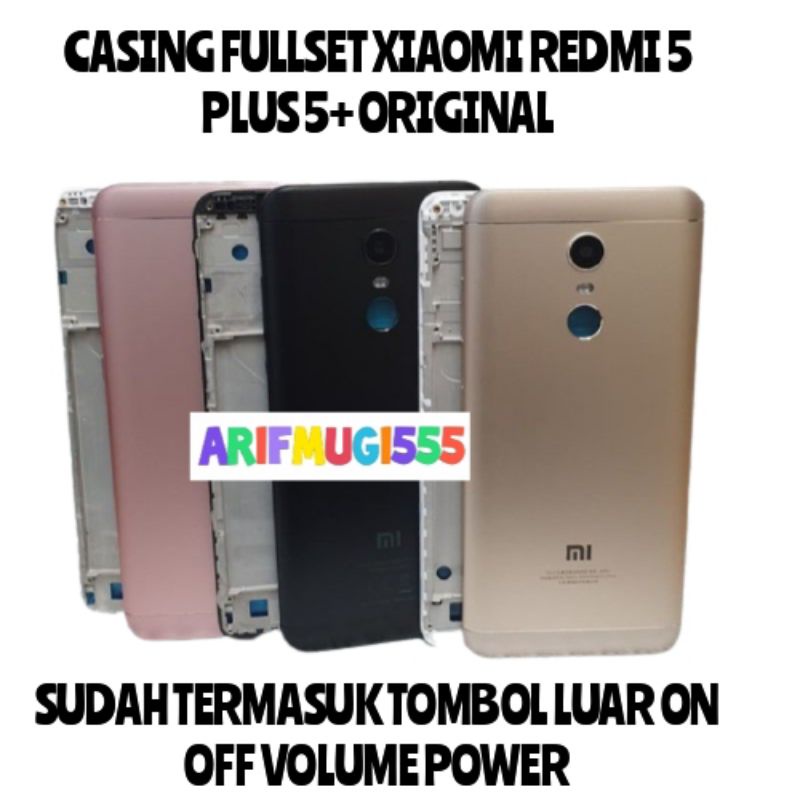 Jual Casing Kesing Fullset+Frame Bezel Bazzel Backdoor Xiaomi Redmi 5 ...