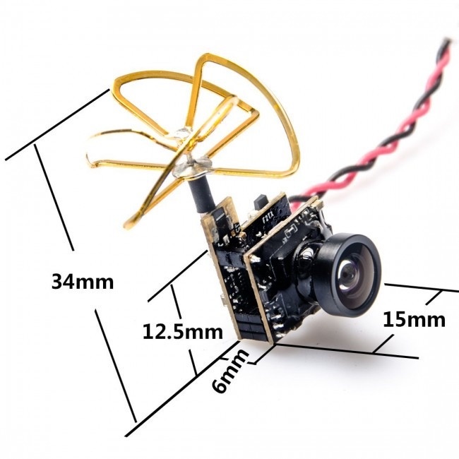 Jual AKK S2 5.8G 48CH 25mW 600TVL AIO FPV Antenna Clover Micro VTX ...