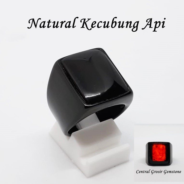 Jual Cincin Batu Keren Natural Kecubung Api Yaman Wulung Api Asli Aceh ...