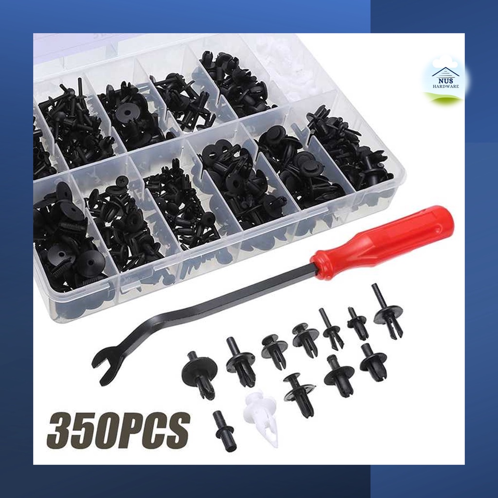 Jual Taffware Baut Rivet Mobil Universal Car Push Pin Fasteners 350PCS ...