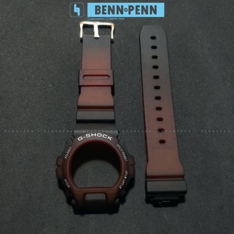 Jual BNB G 6900 / GLX 6900 / GB 6900 BROWN GRADATION BEZEL STRAP JAM ...