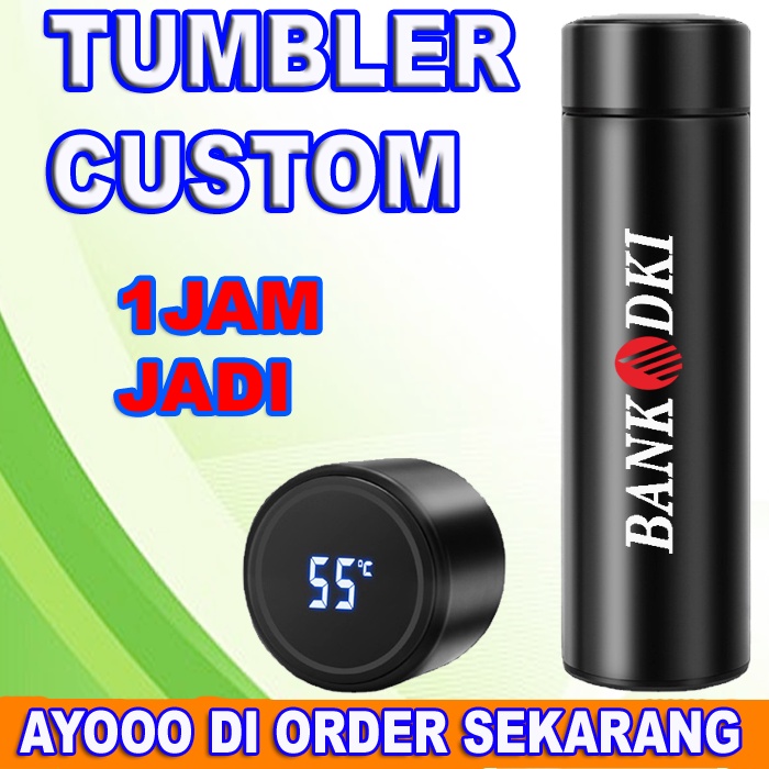 Jual Tumbler sakura led suhu / botol minum stainless custom | Shopee ...