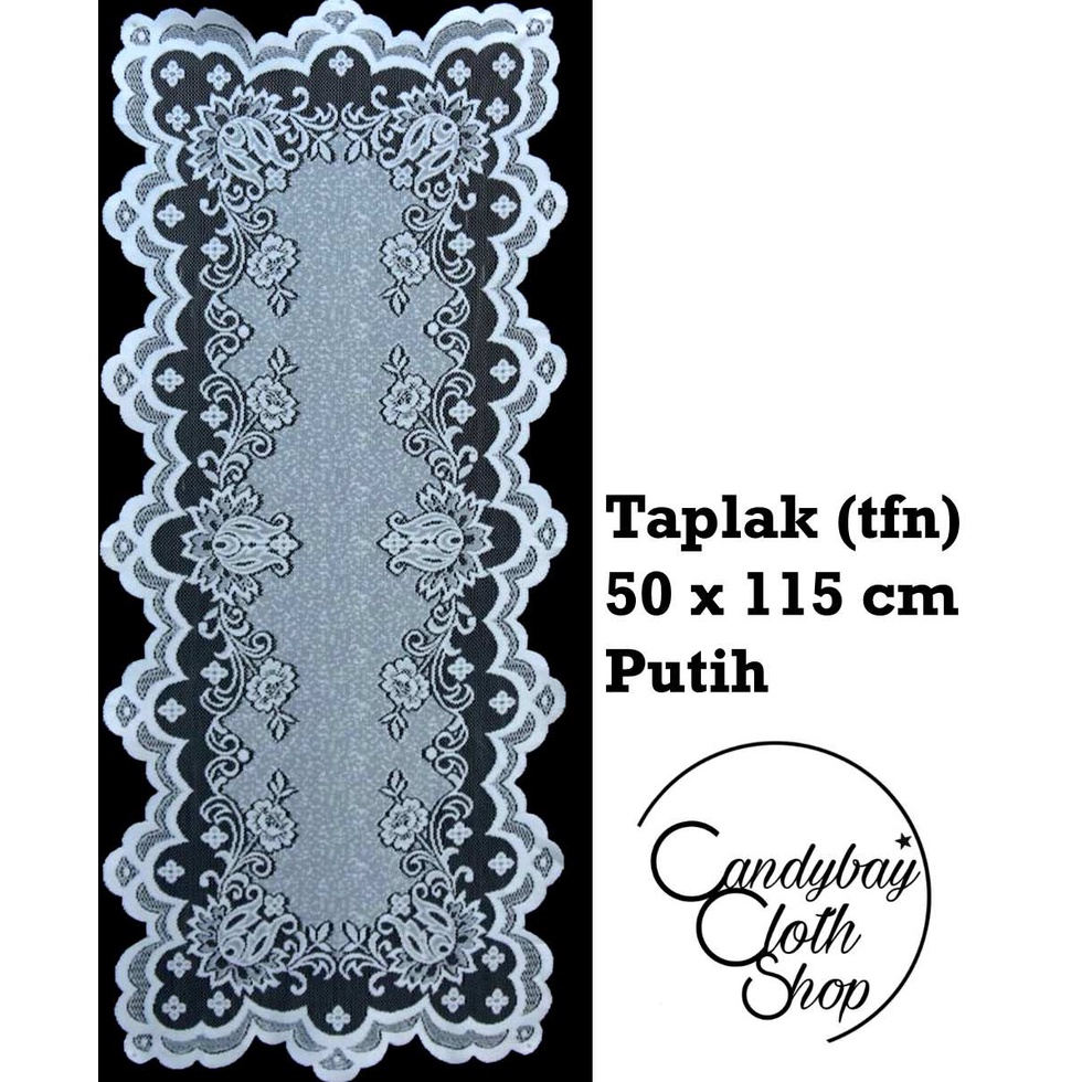Jual TAPLAK MEJA TAMU Minimalis Oblong bahan Kain polyester ukuran 50 x ...