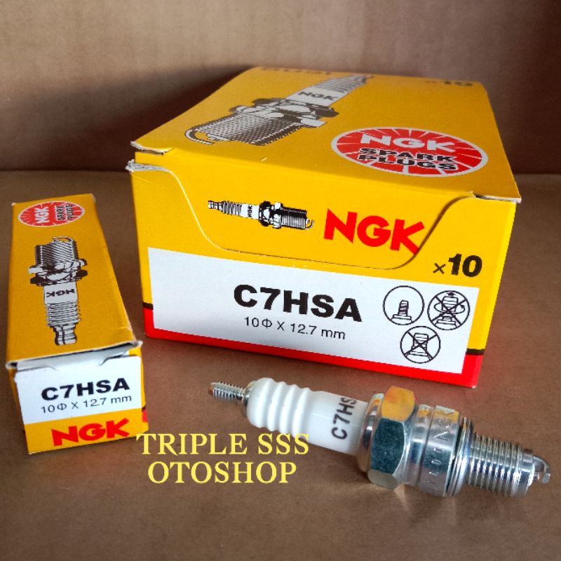 Jual BUSI NGK ORIGINAL ASLI TIPE C7HSA / C7 SPARK PLUGS | Shopee Indonesia