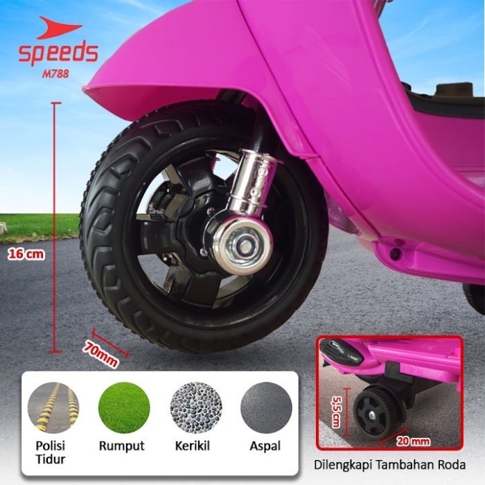 Jual KUALITAS BERKELAS MAINAN ANAK PEREMPUAN LAKI MOTOR LISTRIK AKI ...