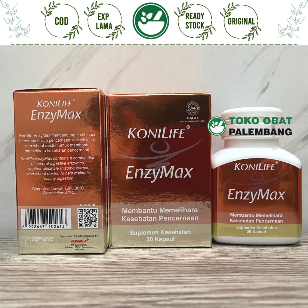 Jual KONILIFE ENZYMAX 30 KAPSYL ENZIM PENCERNAAN ENZYME WHEAT DEXTRIN ...